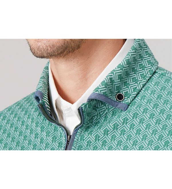 ＜コムルヴァン・オム＞ジオメトリックデザインハーフジップトレーナー - ベルーナ【公式】