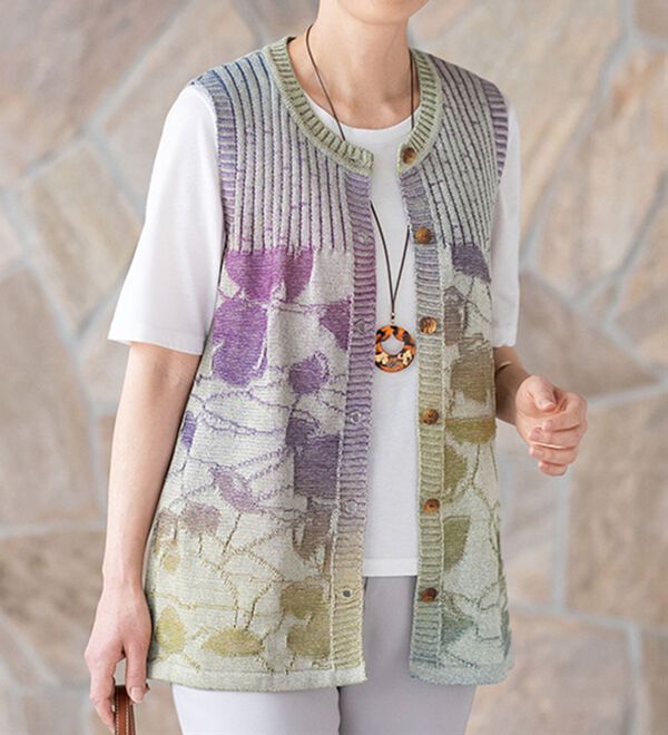 日本製かすりサマーニットベスト - ベルーナ【公式】