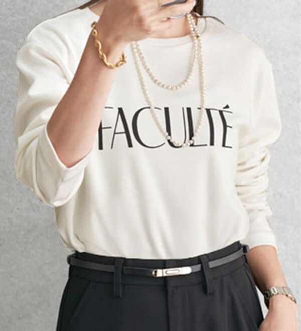 【Yukoコラボ】綿混ロゴTシャツ - ベルーナ【公式】