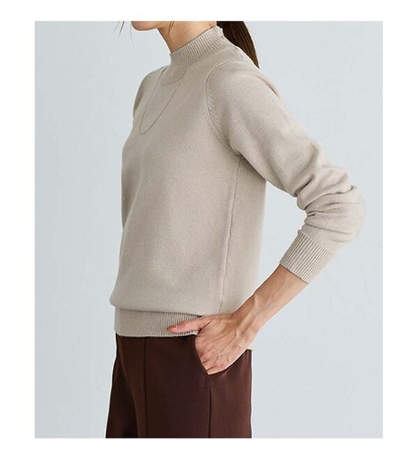 【M－3L】プレミアムカシミヤタッチハイネックニット - ベルーナ【公式】