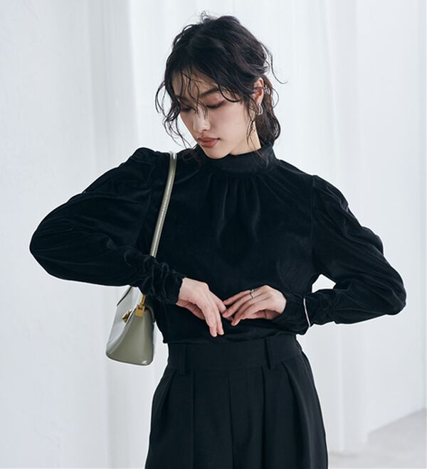 ベロアパワショルハイネックプルオーバー - ベルーナ【公式】