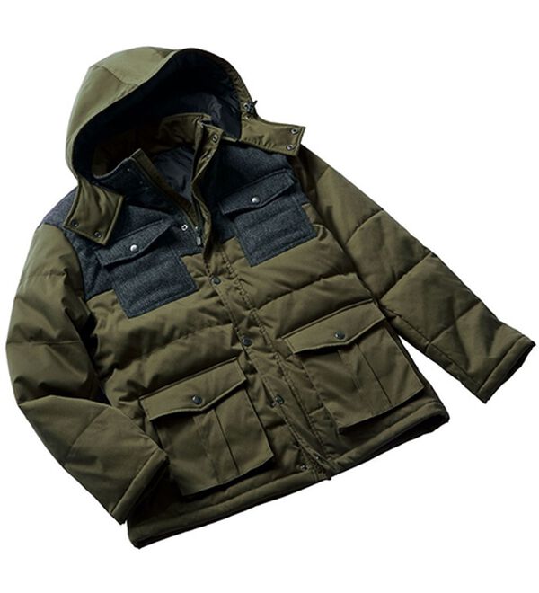 ＜INED HOMME＞ツイード調使い中わたブルゾン - ベルーナ【公式】